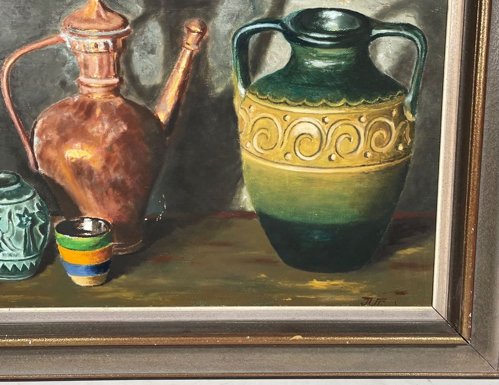 Stillleben Gemälde monogrammiert | Kaufen auf Ricardo