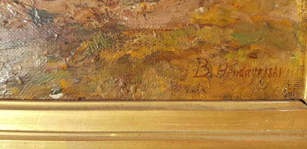 Bachelin Auguste (1830-1890) Paysage Tableau ancien de 1881 | Kaufen ...