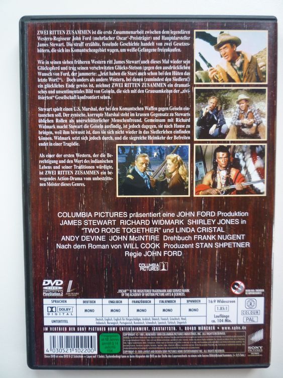 Zwei ritten zusammen Klassiker James Stewart, R. Widmark (Gebraucht) in Münchenstein für CHF 5 ...