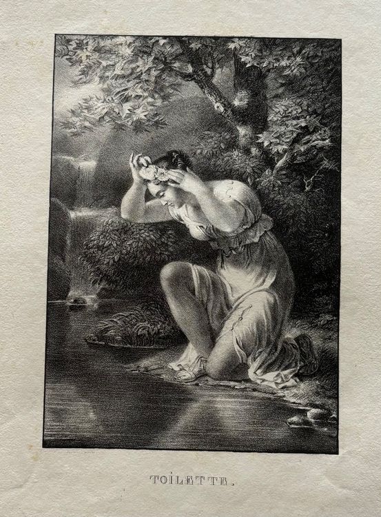 Originale Lithographie um 1850, Toilette, Frankreich (Gebraucht) in Frauenfeld für CHF 29 – mit ...