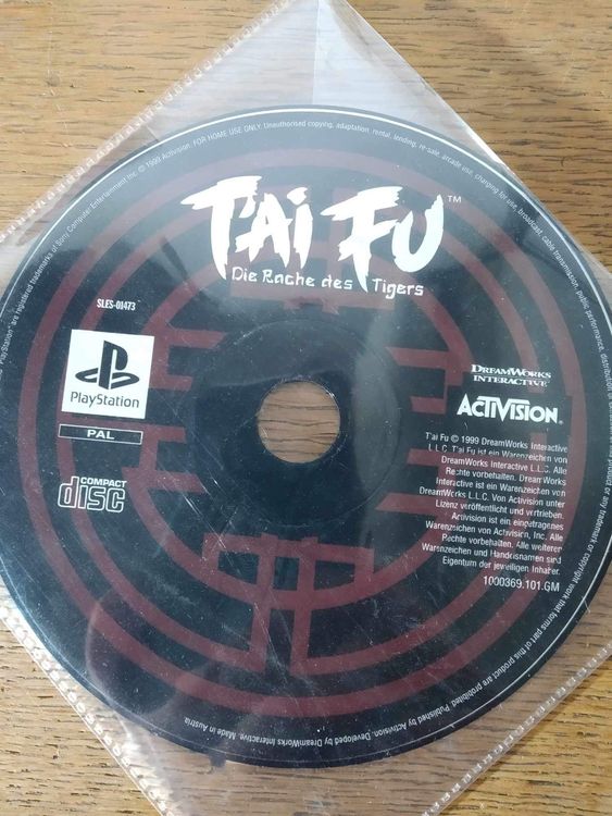 PlayStation 1 — ps1 — t’ai fu wrath of the Tiger ( loose ) (D'occasion ...
