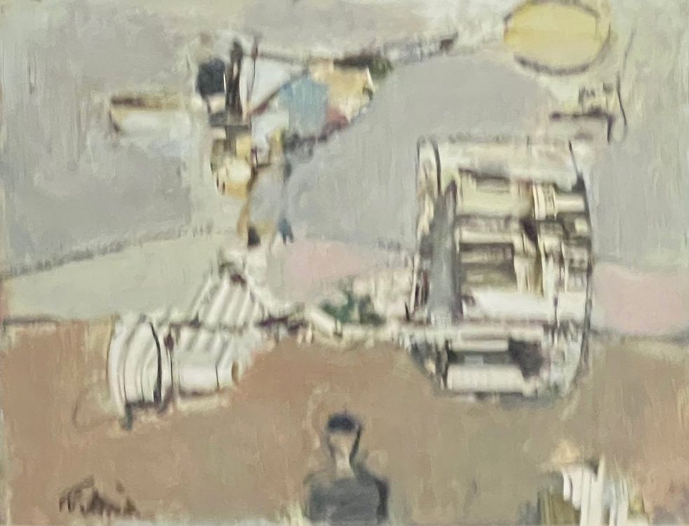 Walter Emil Müller. Fluggerät. Öl auf Papier über Karton. (Gebraucht) in Zumikon für CHF 115 ...