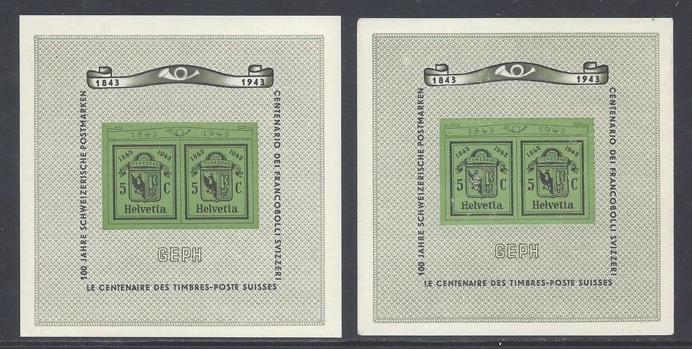 2 x Genfer Block (1x mit PLF W18.2.02) (Gebraucht) in Gümligen für CHF 24 – mit Lieferung auf ...