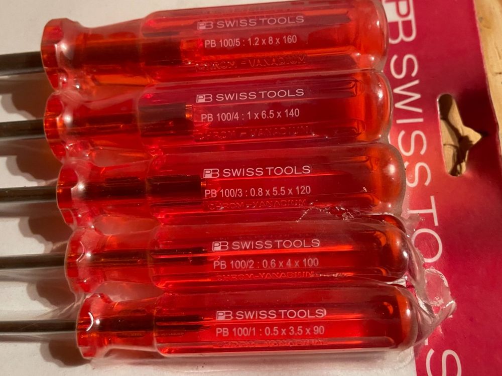 PB Swiss Tools, Schlitz-Schraubenzieher-Satz | Acheter sur Ricardo
