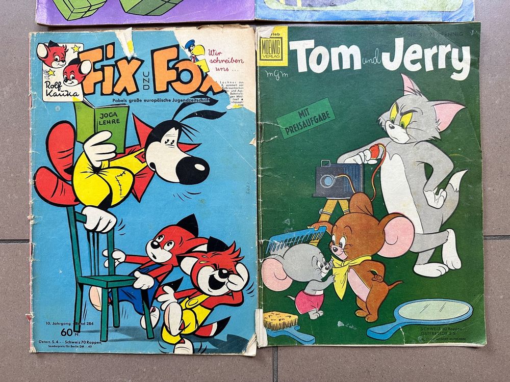 4 alte Comic Hefte, Micky Vision, Tom und Jerry Fix und Foxi (Gebraucht ...