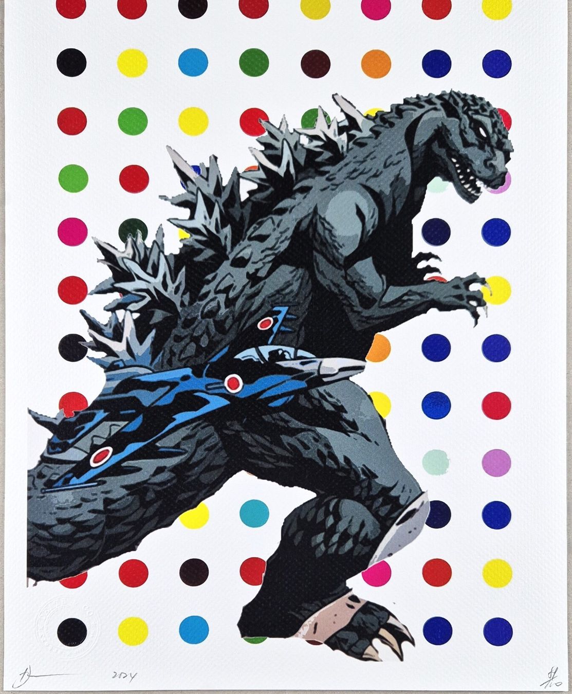 Death NYC Pop Art Druck " Hirst Roy Lichtenstein Godzilla (Neu (gemäss ...