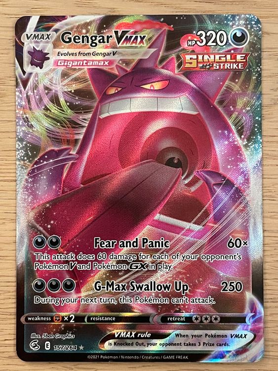 Pokemon Card - Gengar VMAX 157/264 (Gebraucht) in Versoix für CHF 7 ...