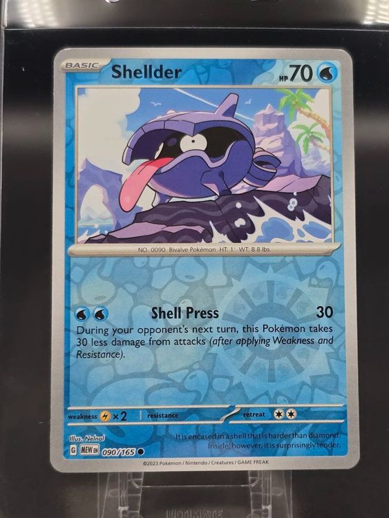 Shellder [Reverse Holo] #90 MEW 151 NM / 🇬🇧 (D'occasion) à COINTRIN ...