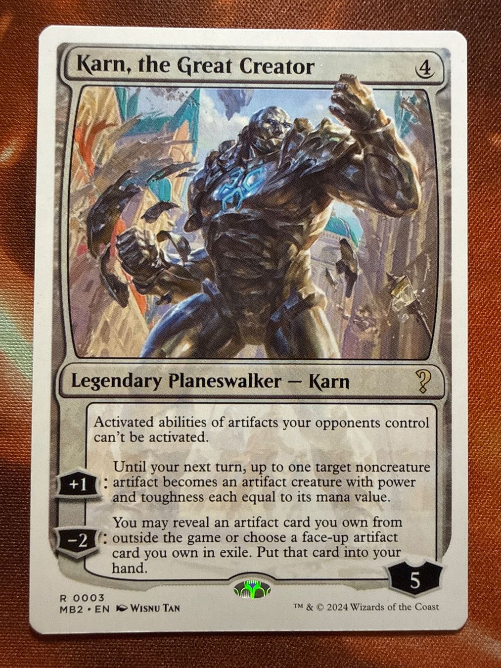 Karn, the Great Creator 0003 Mystery Booster 2 (Neu (gemäss ...