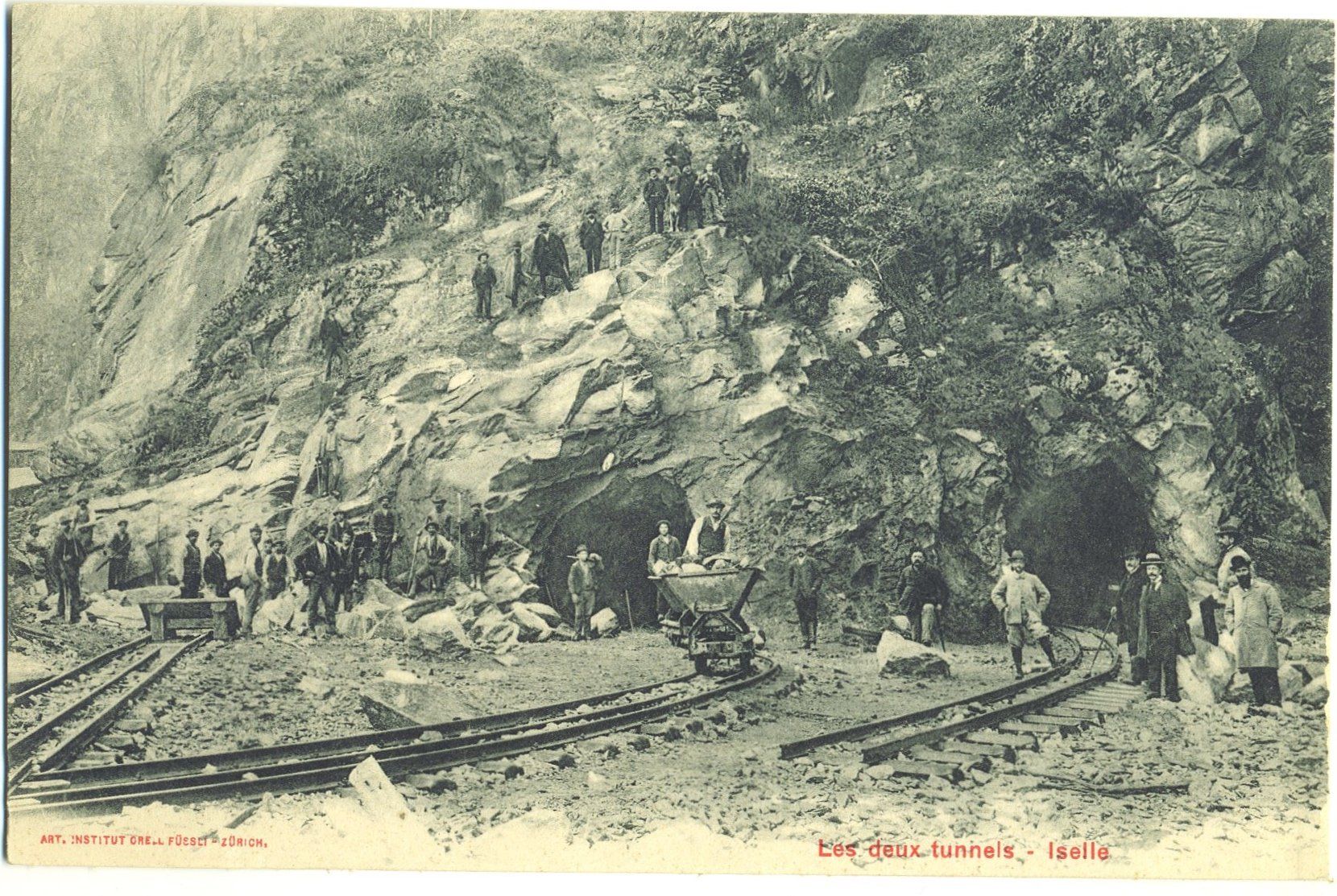 Tunnel du Simplon, Les deux tunnels. Iselle. Vers 1898 (D'occasion) à ...
