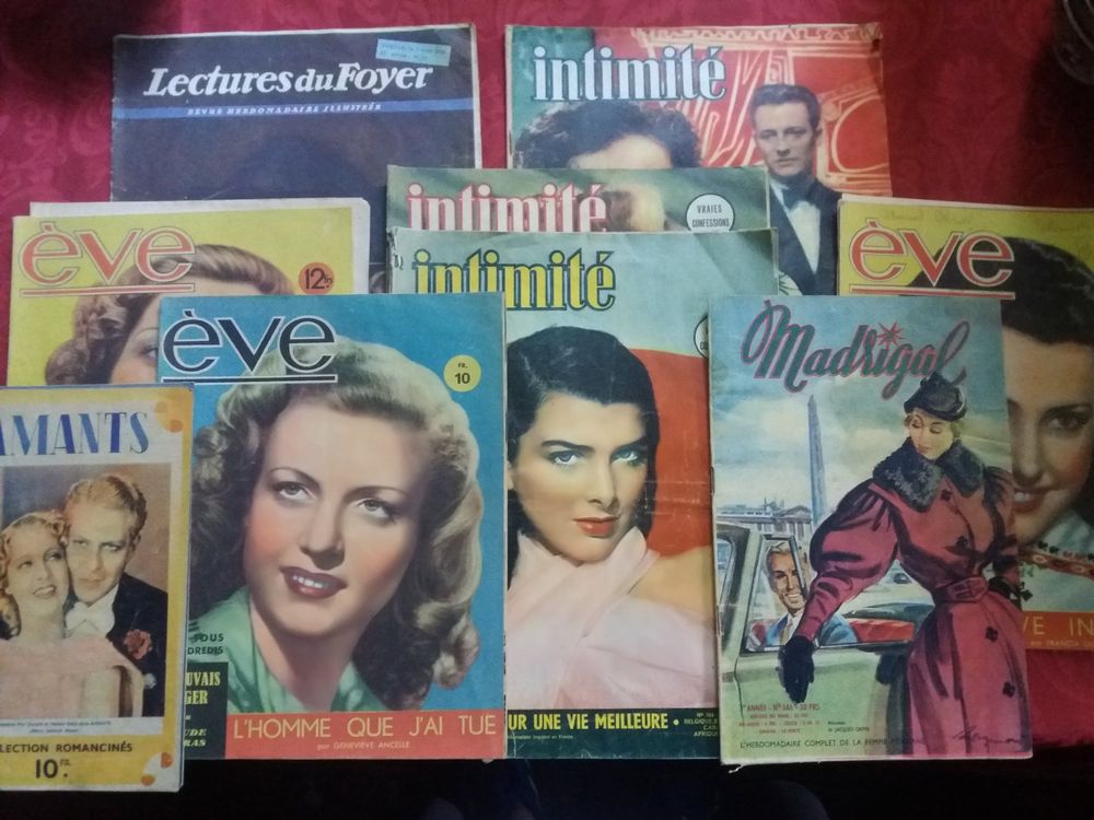 Lot de 11 revues féminine entre les années 30 et 50 (D'occasion) à ...