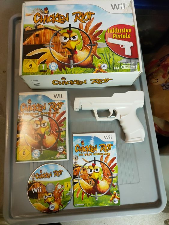 Nintendo Wii Chicken Riot mit Original box und Pistole | Kaufen auf Ricardo