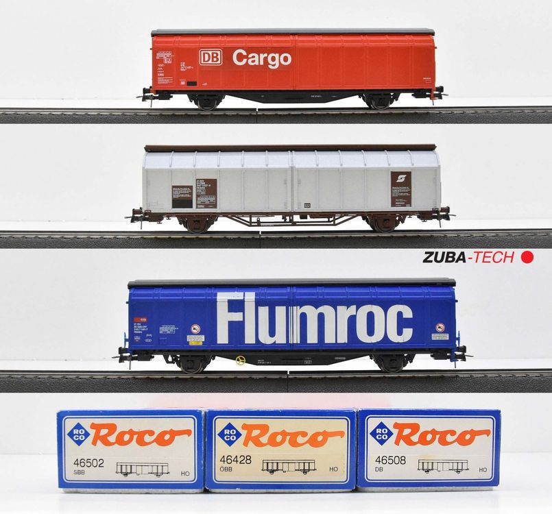 Roco 3x Schiebewandwagen der SBB Cargo GS H0 mit OVP (Gebraucht) in St. Gallen für CHF 91 – mit ...