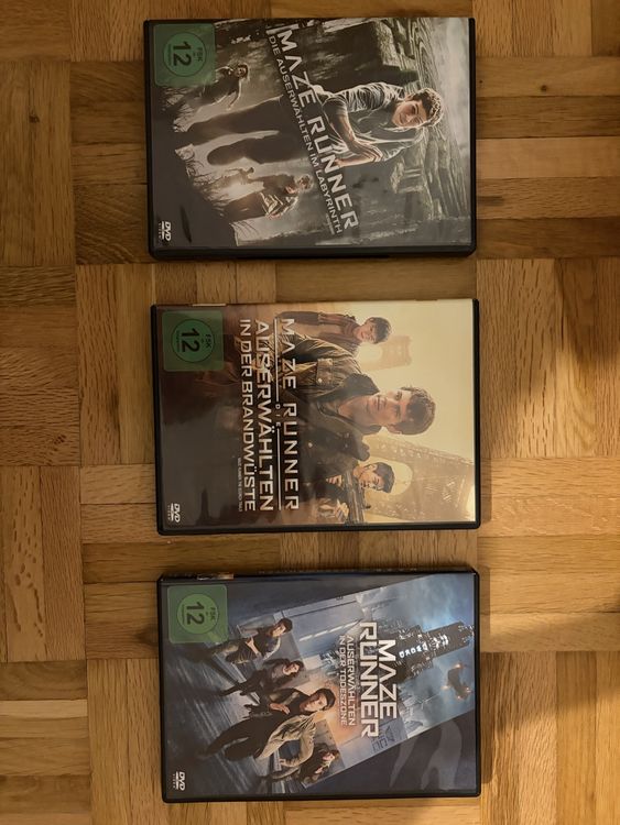 Maze Runner DVD Set (Teil 1, 2 & 3) (Gebraucht) in Niederurnen für CHF ...