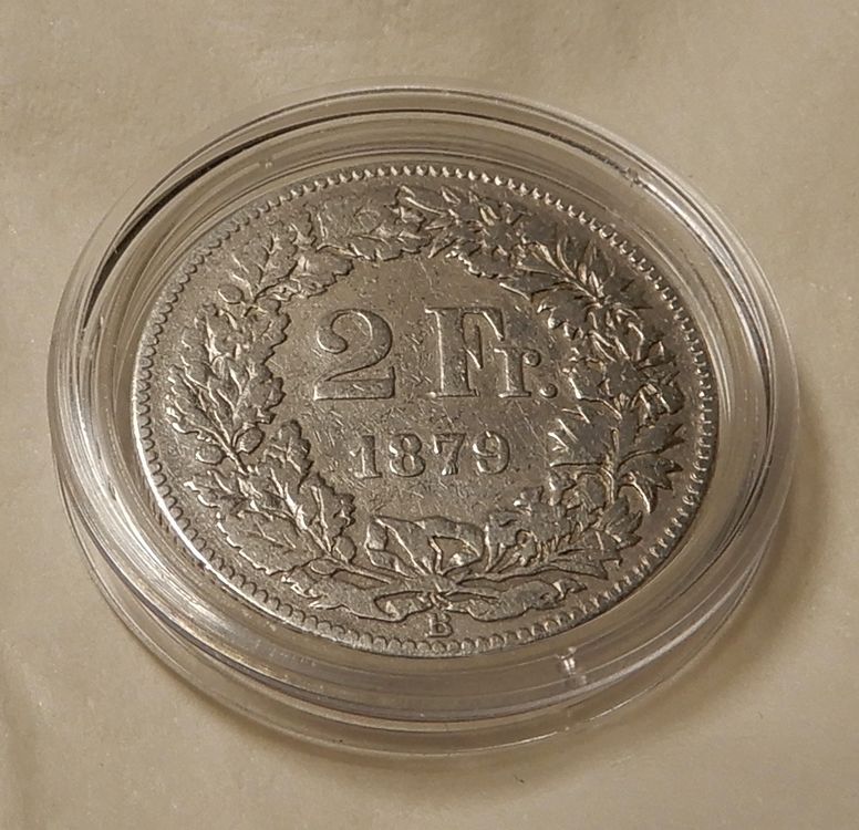 Silber Geld, 1879 , 2 Franken (Gebraucht) in Luzern für CHF 13 – mit Lieferung auf Ricardo kaufen