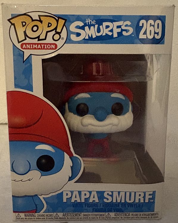 Funko Pop Animations - 269 - The Smurfs - Papa Smurf (Neu und ...