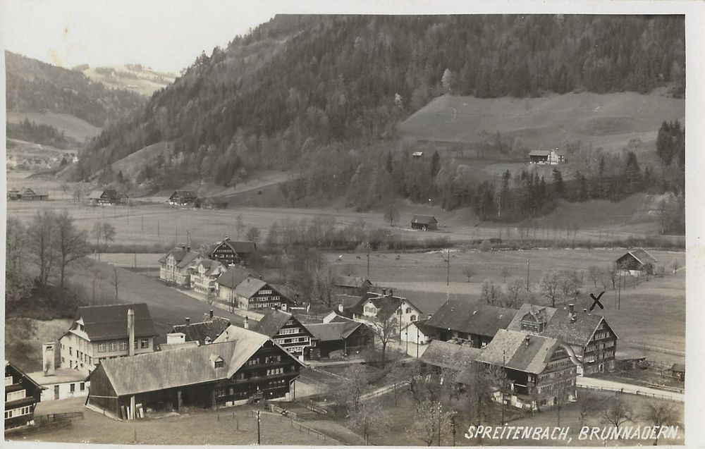Fotokarte Spreitenbach, Brunnadern, Toggenburg, 1938 (Gebraucht) in Frauenfeld für CHF 6.8 – mit ...