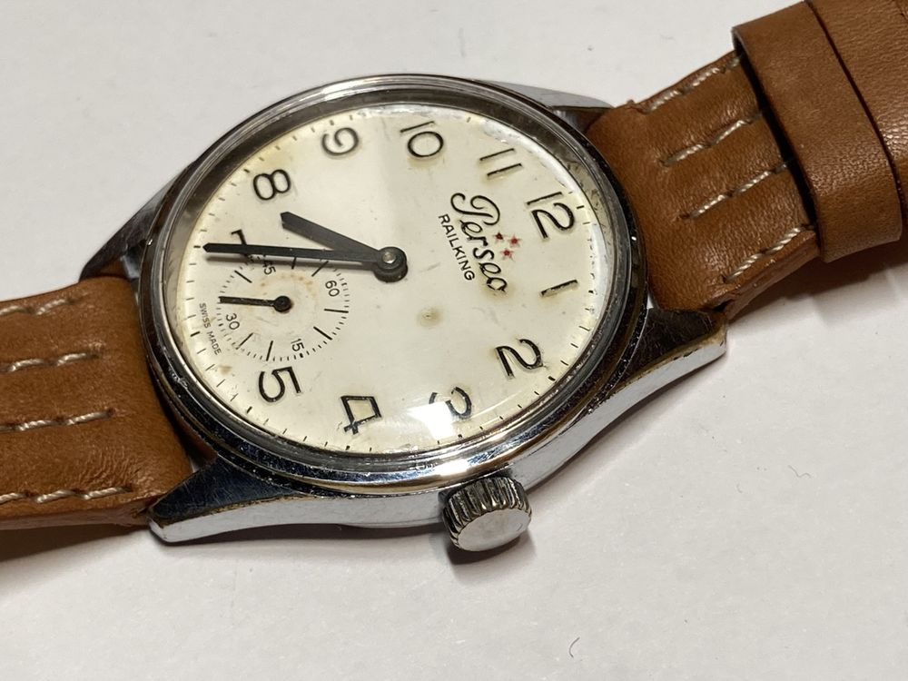Perseo Railking Vintage uhr Der 60 er Handaufzug 34 mm | Comprare su Ricardo