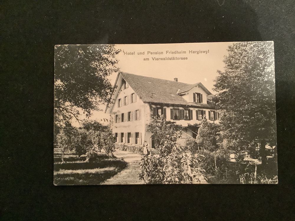Alte Ansichtskarte Hotel Pension Friedheim Hergiswil NW (Gebraucht) in Kriens für CHF 8 – mit ...