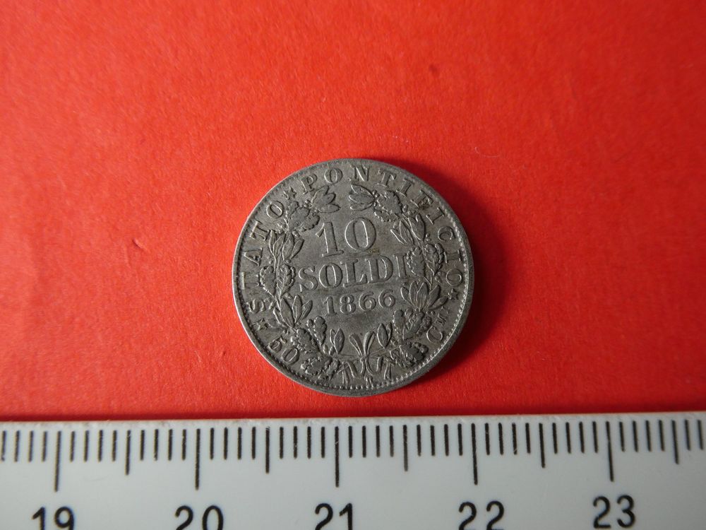 Kirchenstaat 1866, 10 Soldi - Silber | Kaufen auf Ricardo