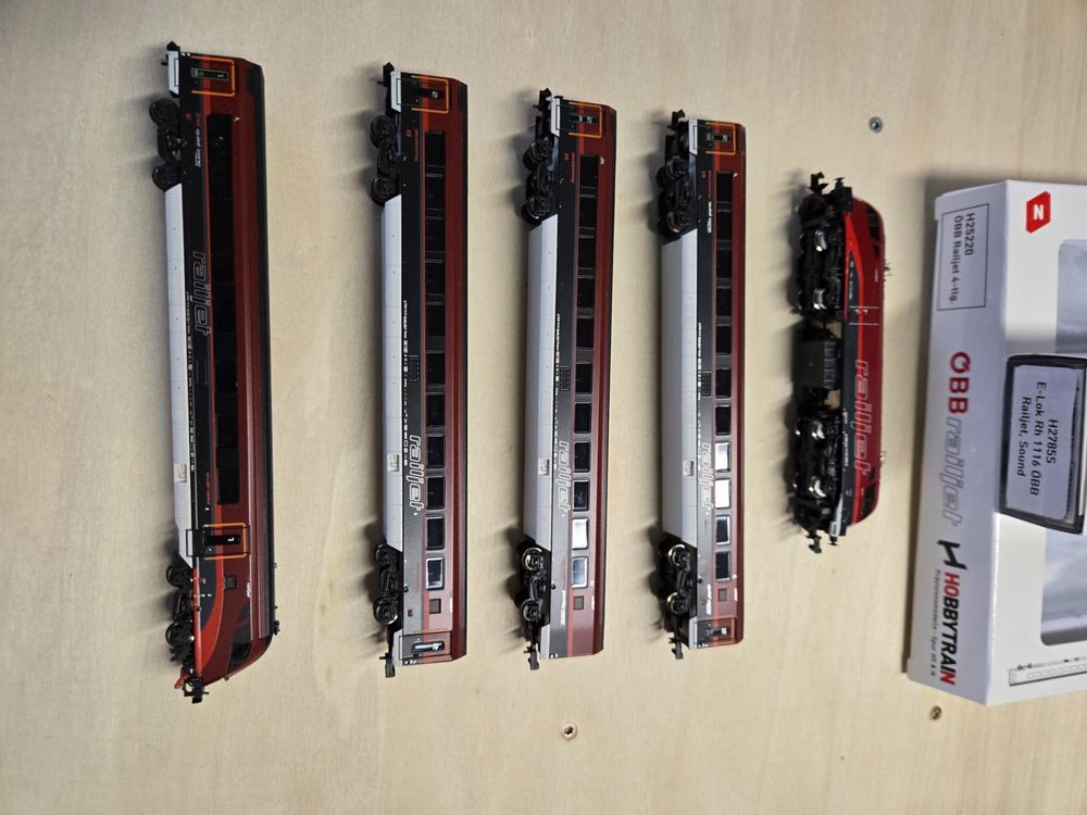 Hobbytrain Zug Railjet 4-teilig mit E-Lok Railjet mit Sound (Neu ...
