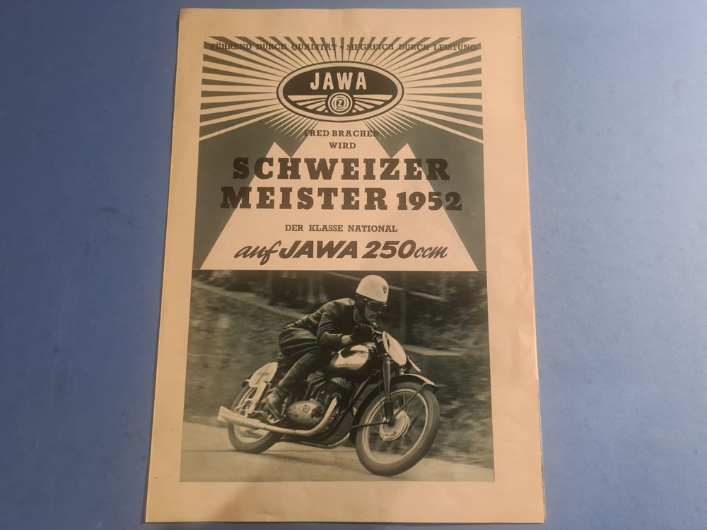 JAWA MOTO PROSPEKT RARITAT OLDTIMER COLLECTION | Kaufen auf Ricardo