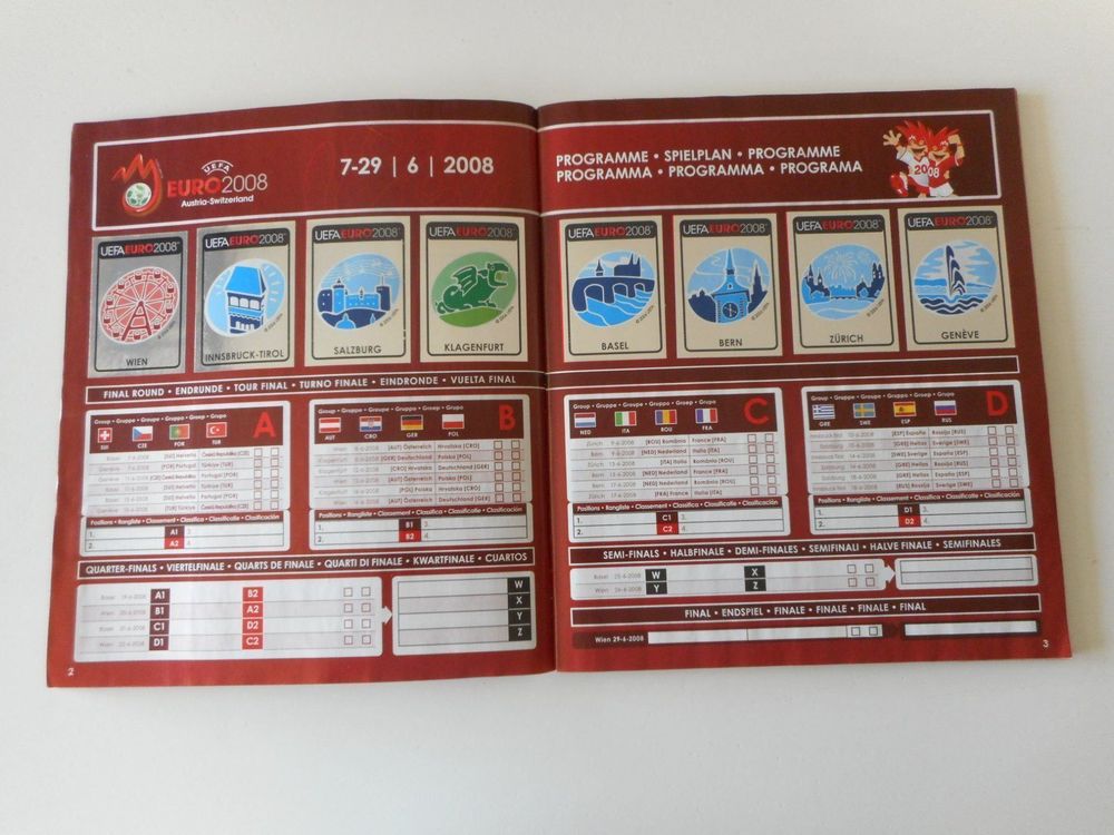 Panini EM/Euro Album 2008 komplett 5 (Gebraucht) in Cham für CHF 129 ...