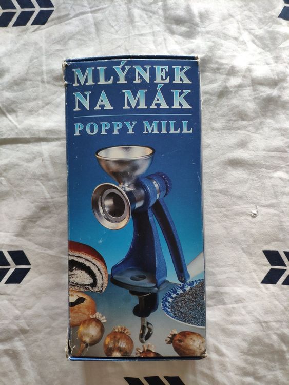 Mohnmühle aus Edelstahl / Stainless steel poppy mill (Gebraucht) in für ...