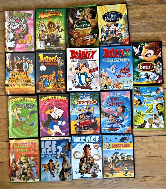 27 DVD's verschiedene Zeichentrickfilme! | Kaufen auf Ricardo