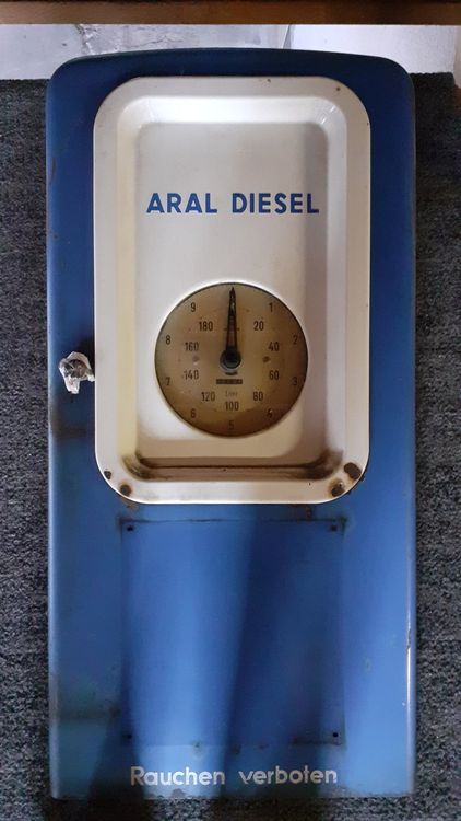 ARAL "Diesel" Türe mit Literuhr für Tanksäule Zapfsäule 👀 (Gebraucht ...