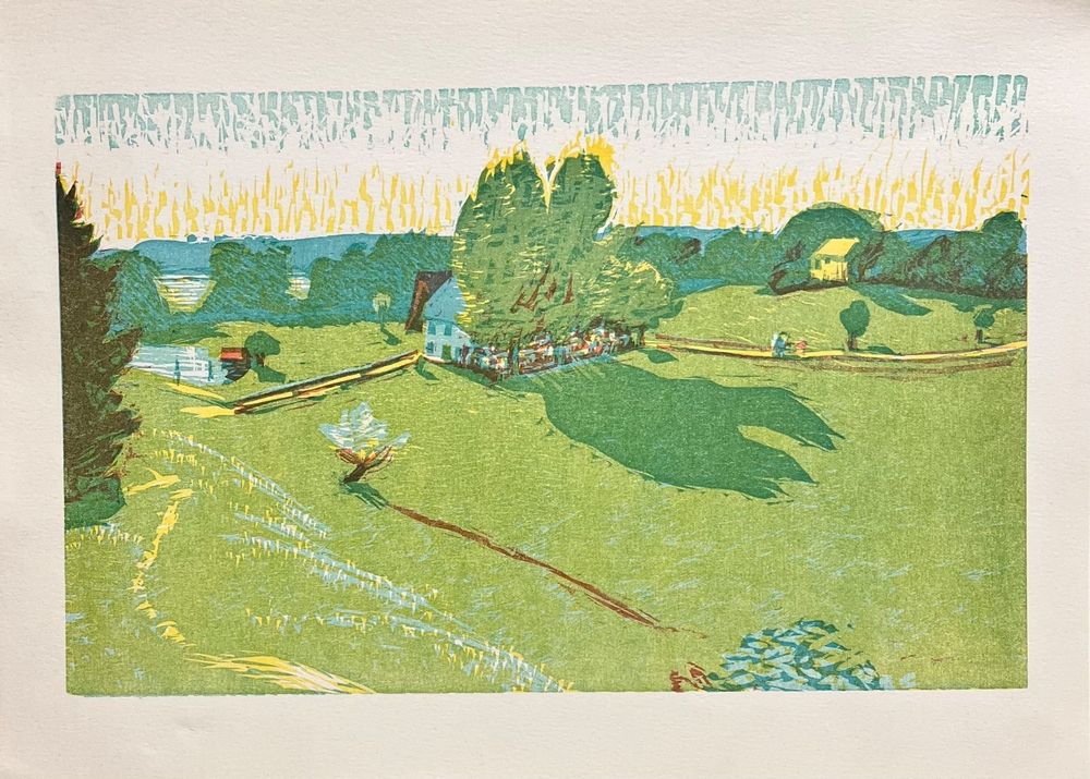 Karl Landolt (1925-2009) Holzschnitt auf der INSEL UFENAU (Gebraucht) in Gersau für CHF 19 – mit ...