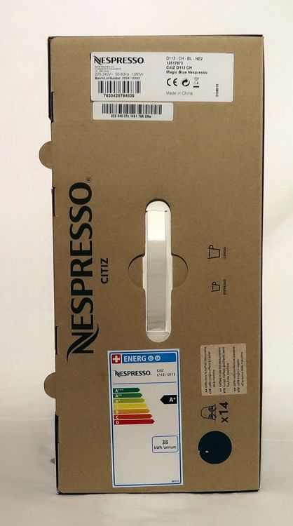 Nespresso Kaffeemaschine Limited Edition CitiZ Magic Blue (Neu und ...