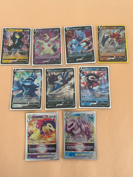 Pokémon Karten Set, V & Vstar Karten, Astralglanz, 9 Stück (Neu (gemäss Beschreibung)) in Zizers ...