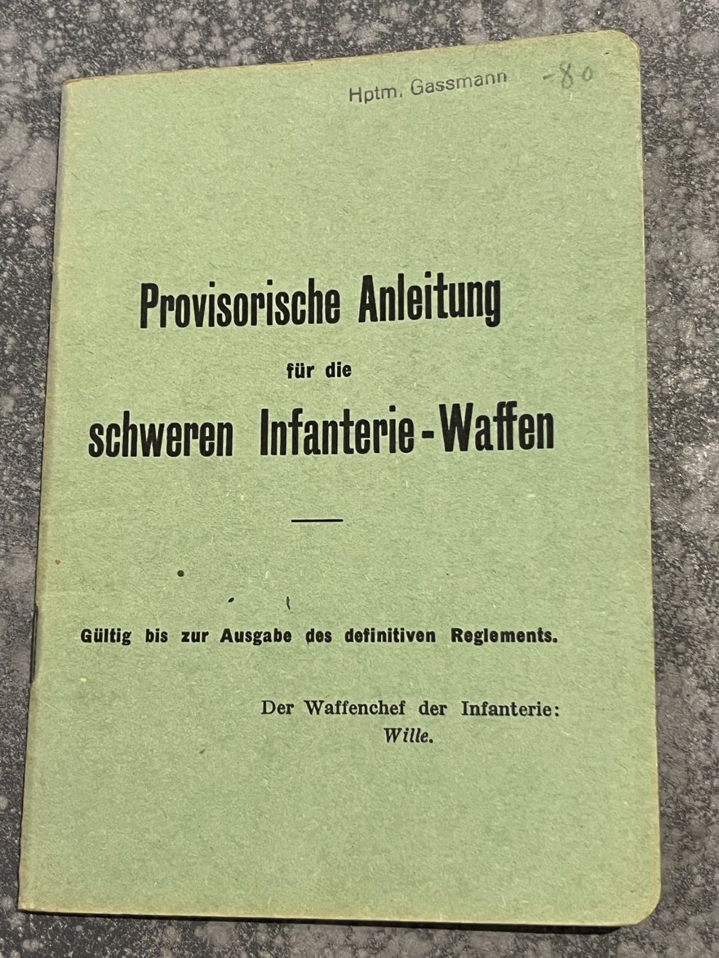 prov. Anleitung für schwere Infanteriewaffen, um 1935 (Gebraucht) in ...