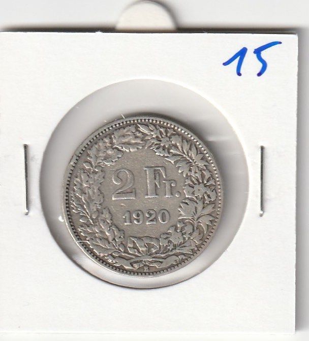2 Franken, Silber, 1920 (Gebraucht) in Jona für CHF 7 – mit Lieferung auf Ricardo kaufen