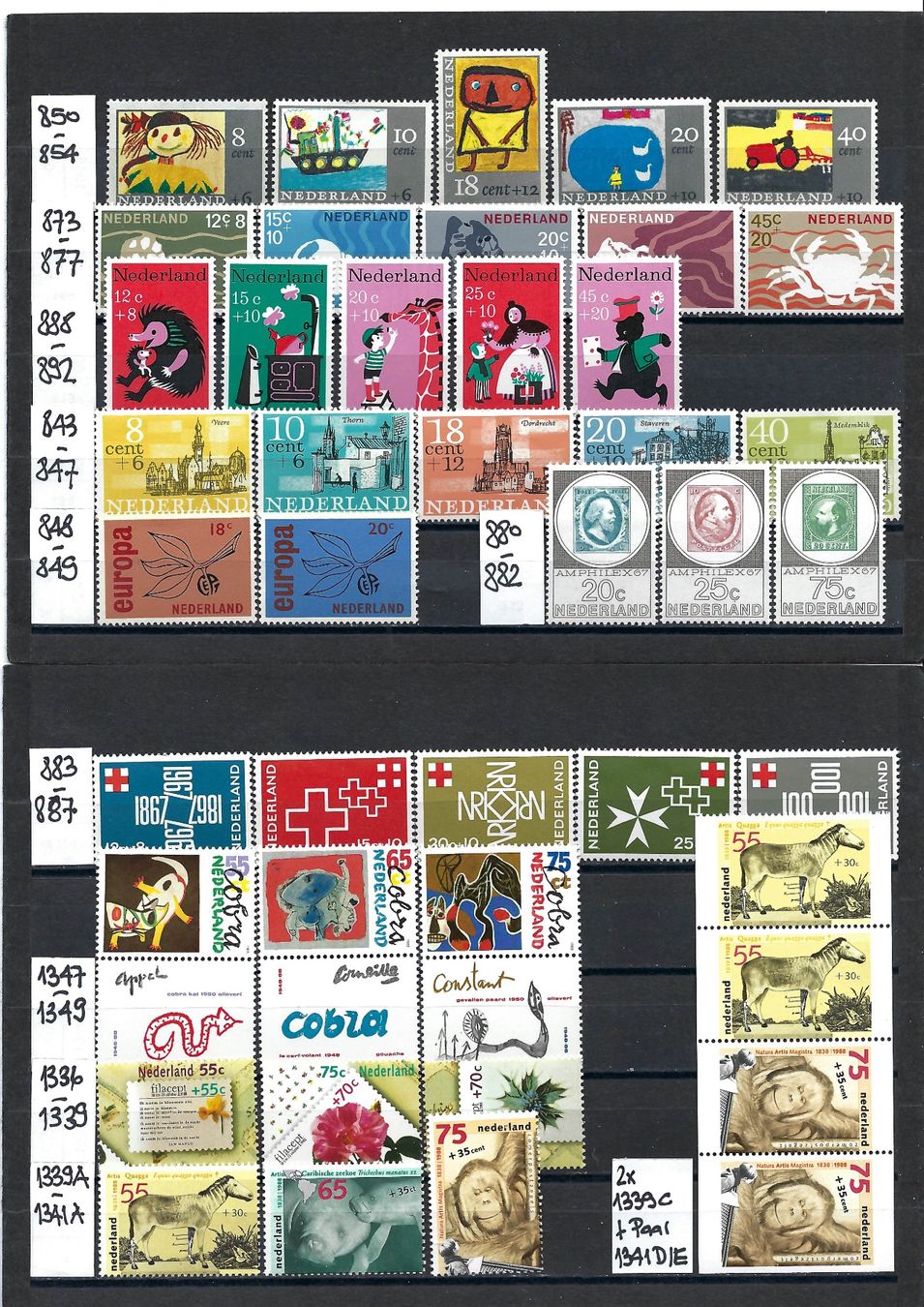 Briefmarken aus den Niederlande postfrisch und ganze Sätze (Gebraucht ...