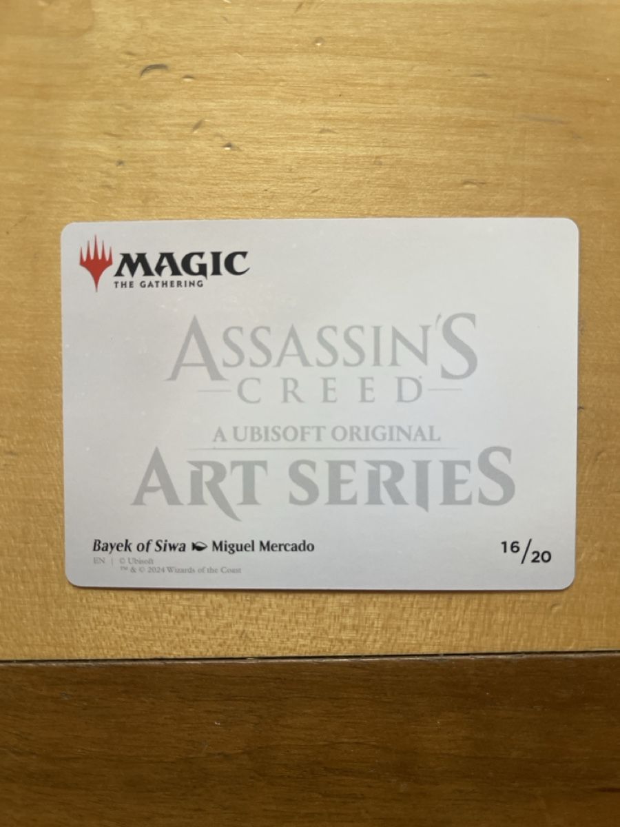 Magic The Gathering: Bayek of Siwa, Art Series 16/20 (OVP) (Neu (gemäss ...