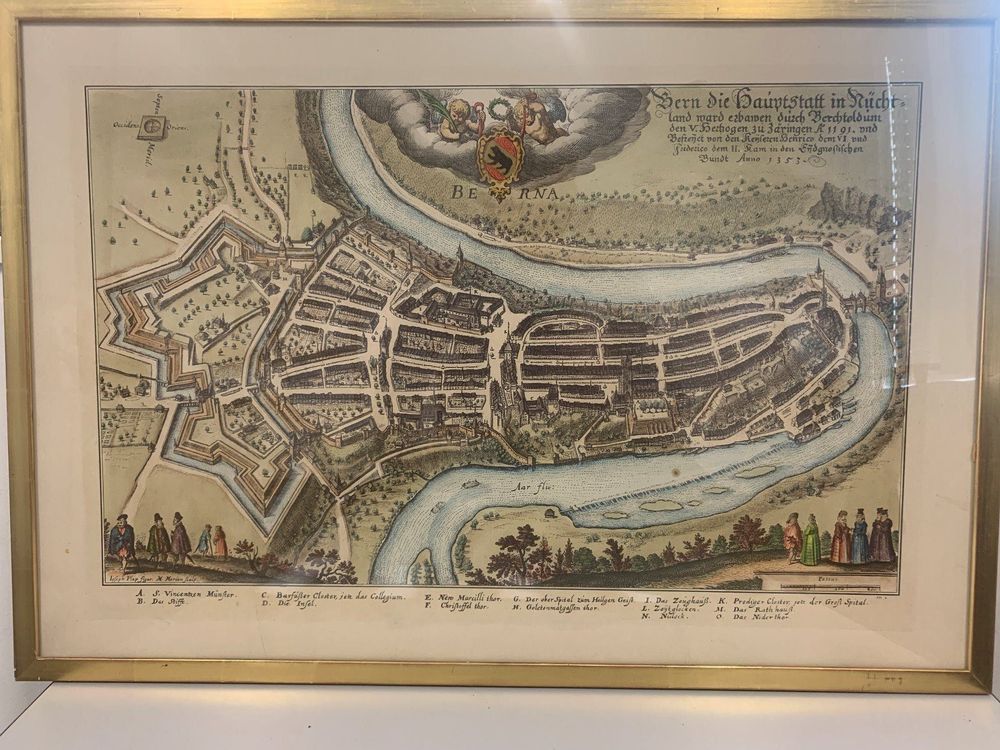Karte Stadt Bern 1353 | Kaufen auf Ricardo