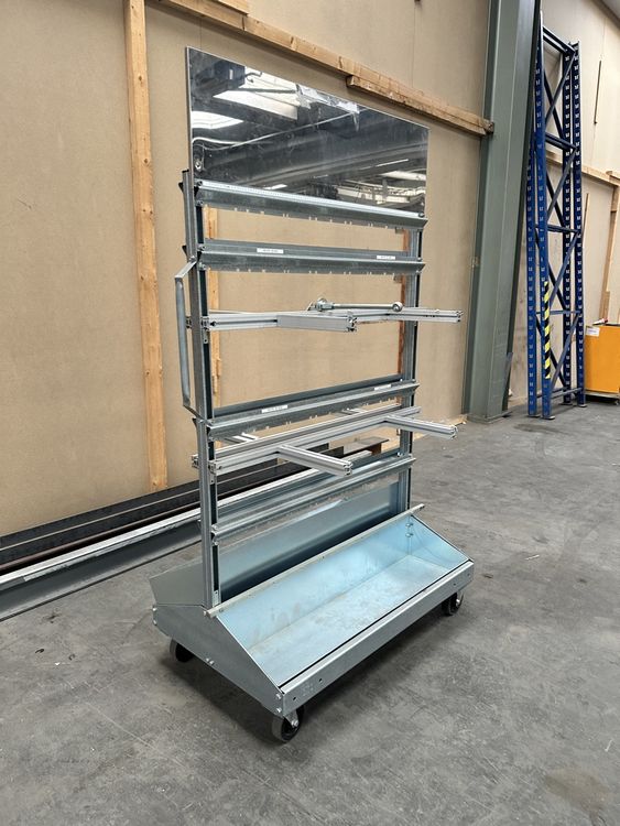 Materialwagen für Bito Behälter Kleinteile-Lagerregal-Rollwa (Gebraucht ...