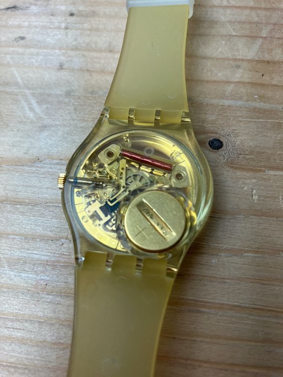 Swatch Gent Club Special GZ115 Golden Jelly 1990 (Gebraucht) in ...