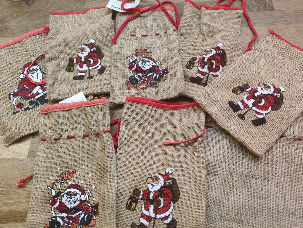 Samichlaus Säckli aus Jute, 8Stk. (Gebraucht) in Winterthur für CHF 1 ...
