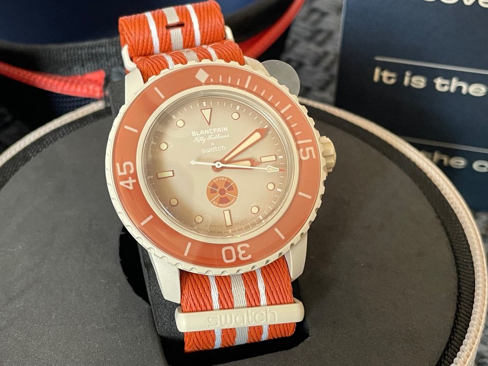 Swatch x Blancpain Scuba: Fifty Fathoms Modell: Arctic Ocean (Neu und originalverpackt) in Bern ...