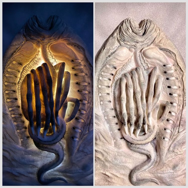 Selten: HR Giger Alien Ei mit Facehugger, Aliens (Neu und ...