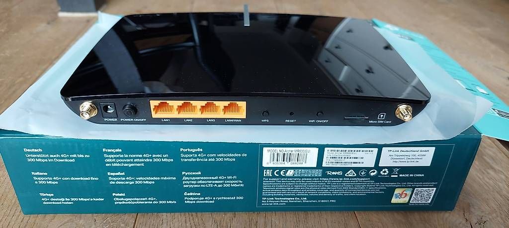 TP-Link Router Archer MR600 4G+ con antenna Delock 4dBi (Gebraucht) in ...