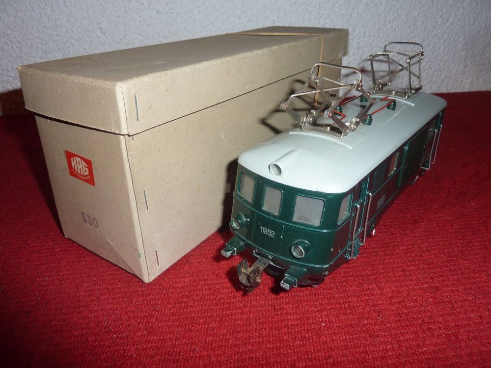 HAG Tin-Plate Spur 0, Lok 5-achsig Nr. 11852 grün (Gebraucht) in ...