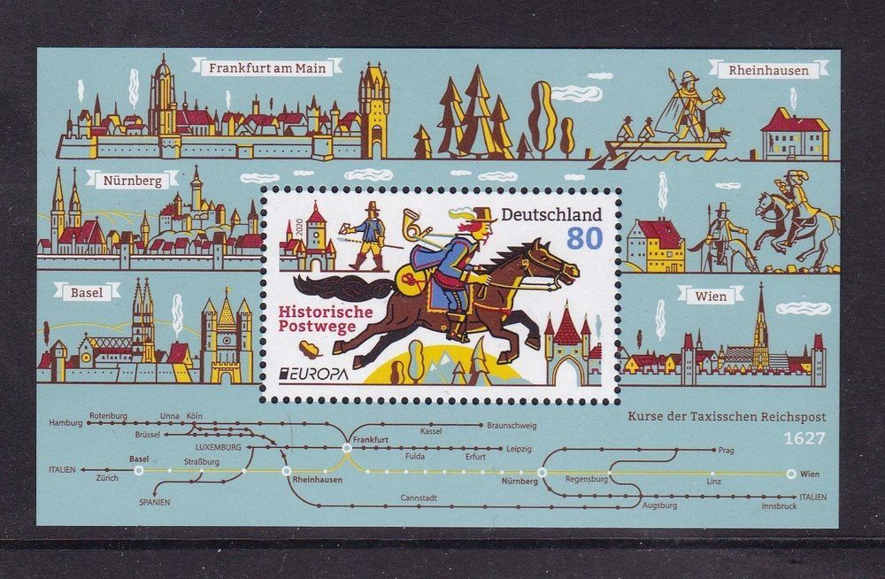 BRD - Historische Postwege 3545 Block 86 - postfrisch (9) (Neu und ...