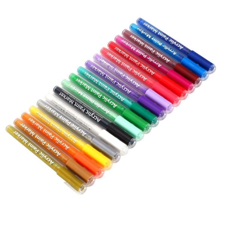 Acrylstifte 18 Farben Marker Stifte Set (Neu (gemäss Beschreibung)) in ...