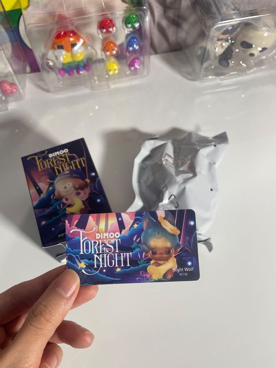 Pop Mart Dimoo Forest Night - Night Wolf (Check Card) (Neu (gemäss ...