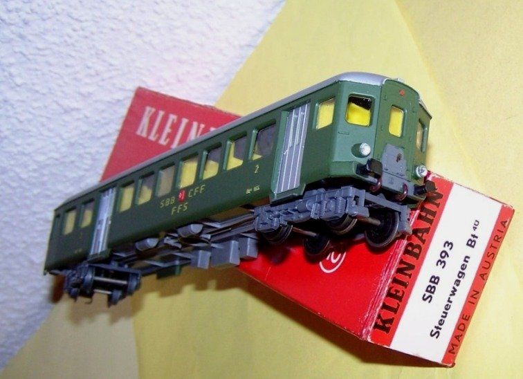 Kleinbahn HO 393: SBB- Steuerwagen Bt4, DC, originalverpackt (Gebraucht) in für CHF 55 – mit ...