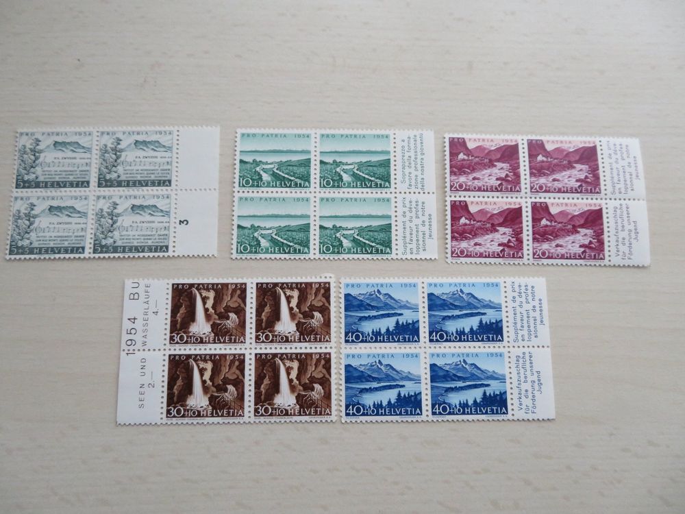 PP 1954 im 4er Block postfrisch** ab 1.- | Kaufen auf Ricardo